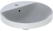 Geberit VariForm - Umyvadlo zápustné, průměr 48 cm, s přepadem, bílá 500.704.01.2