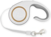 MilooPets Samonavíjecí vodítko Soft Control bílé 5 m