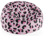 Sablio Sedací vak Cocoon Růžový gepard - 115 x 75 x 45 cm