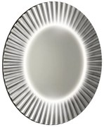 Sapho Sapho, PRIDE kulaté zrcadlo s LED osvětlením v rámu, průměr 90cm, stříbrná, PD952