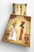Povlečení s egyptskými bohy Hathor a Amon Hathor 140x200 cm