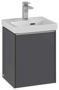 Villeroy & Boch Subway 3.0 - Umyvadlová skříňka, 35x43x31 cm, 1 dvířka, grafitová C58300VR