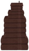 12dílná sada ručníků FROGN hnědá 360 g/m² 137099