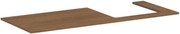 Hansgrohe Xilesa E - Deska pod umyvadlo, 138x55 cm, výřez vpravo, kašmírový dub 54273550