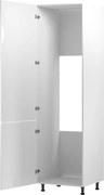 ASPEN b | skříňka pro vestavnou lednici D60ZL | 60 cm | LEVÁ | bílá lesk
