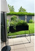 Dekorativní truhlík KRONOS, sklolaminát, šířka 98 cm, antracit