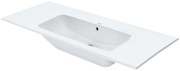 Duravit ME by Starck - Nábytkové umyvadlo 123x49 cm, s WonderGliss, matná bílá 23361232601