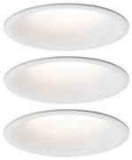 Paulmann 93419 LED Cymbal, set bílých bodovek, 3x6,7W LED 2700K dim-to-warm, prům. 7,7cm, IP44