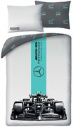 Ložní povlečení Mercedes-AMG Petronas Formula One Team - 100% bavlna - 70 x 90 cm + 140 x 200 cm