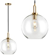 Toolight LED skleněné stropní závěsné svítidlo APP442-CP čiré