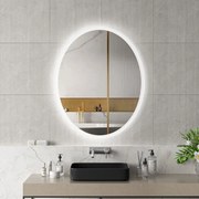 Erga Paola, oválné LED zrcadlo 80x100cm, 2645 lm, 3 barvy světla, přední a zadní osvětlení, ERG-V01-302-1080-00
