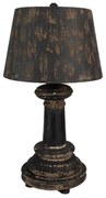 Černo-zlatá stolní lampa Garritt – 35x64 cm