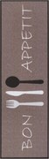 Hanse Home, Běhoun Cook & Clean 105724 Brown White, 50x150, hnědá, kuchyně