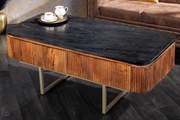 Designový konferenční stolek Daichi 110 cm mango/mramor
