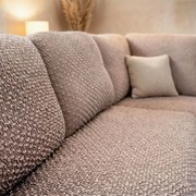 Bielastické potahy MODULO oříškové opěrný polštář S (60-90 cm x 50-80 cm)