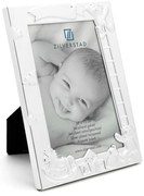 Kovový stojací rámeček ve stříbrné barvě 27x11 cm Baby – Zilverstad