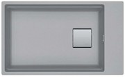 Franke Kubus 2 - Fragranitový dřez KNG 110-62, 76x46 cm, šedý kámen 125.0512.518