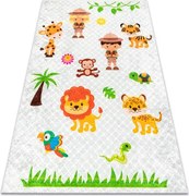 JUNIOR 52104.801 mycí kobereček Safari, zvířata pro děti protiskluz -