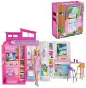 Domeček pro panenky barbie domek s panenkou
