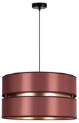 Duolla - Lustr na lanku DUO 1xE27/15W/230V pr. 40 cm vínová/zlatá