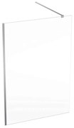 Geberit ONE - Sprchová stěna Walk-In 140x200 cm, stříbrná/čiré sklo 560.169.00.2