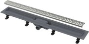 Alca - Sprchový žlab Simple 85 cm, s okrajem pro perforovaný rošt, včetně roštu, nerez mat APZ10-850MROZ3