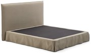 Taupe čalouněná dvoulůžková postel 180x200 cm Jaira – Kave Home