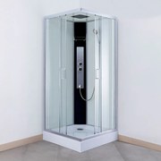 Sprchový box LUCIDUS SQUARE 90 x 90 cm Brillant Sklo TRANSPARENT 4000898