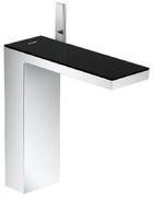 Axor MyEdition - Umyvadlová baterie s výpustí Push-Open, chrom/černé sklo 47020600