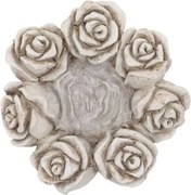 Cementový květináč mísa s růžemi Saint antique Rose - 21*21*8 cm