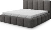 Eltap Čalouněná postel Edvige dřevěný rám Materiál a barva potahu: Berlin 01 - šedá, Rozměr: 140x200