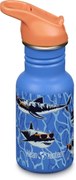 Dětská nerezová lahev Klean Kanteen Kid Classic Narrow 12oz - Sharks in Shades 355 ml