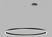 LED2 Stmívatelný LED lustr CIRCLE P-Z CRI90 Varianta: Ø 1200 x 33 x 2500 mm, 100 W, 3000 K, černá, DALI