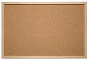 Korková tabule Eurosupplies 90 x 60 cm, hnědá