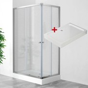 POINT LOR 100x80 Grape Obdélníkový sprchový kout s akrylátovou vaničkou