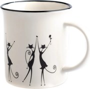 Porcelánový hrnek Dakls Cats Kristy, 310 ml