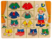 Drewmax 50 - Dřevěné puzzle s úchyty - Chlapeček