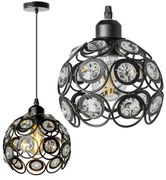 Toolight Křišťálová lampa APP206 černá