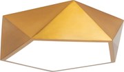 Toolight - Stropní svítidlo Diamond 30cm E27 3x60W APP875-C, zlatá, OSW-08973