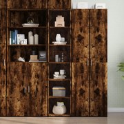 Skříň highboard kouřový dub 40 x 41 x 185 cm kompozitní dřevo