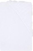Livarno® Žerzejové napínací prostěradlo s podílem lnu, 140–160 x 200 cm (bílá)