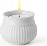 Lyngby porcelánový svícen Curve Tealight Bílý