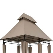 Náhradní střešní plachta k altánu TOPAS 4x3m hnědá taupe 190g/m