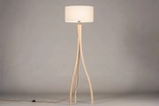 Stojací designová lampa Arbon White and Wood