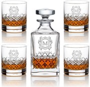 Dekorant Whisky set s monogramem Grosvenor 1+4
