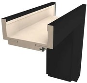 Obložková zárubeň Naturel pro tloušťku stěny 30-34 cm černá CPL 70 cm levá o8CPLC70L