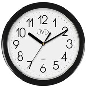 JVD Černé moderní netikající hodiny JVD quartz HP612.3