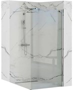 Bezrámová sprchová zástěna REA AERO 110 cm, chrom/transparent - bez vaničky
