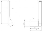 Držák na toaletní papír Noble SDVTPH - kulatý design - řada VERSA - chromKulaté provedení - série VERSA - chrom