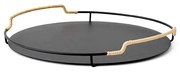 Servírovací tác Balcony Serving Tray Black 36,5 cm Audo Copenhagen